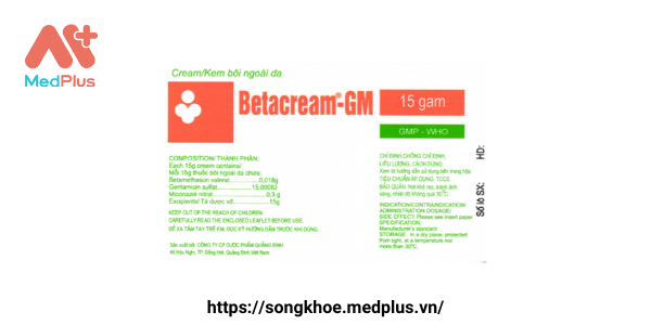 Thuốc Betacream-GM: Liều dùng & Lưu ý, hướng dẫn sử dụng, tác dụng phụ ...