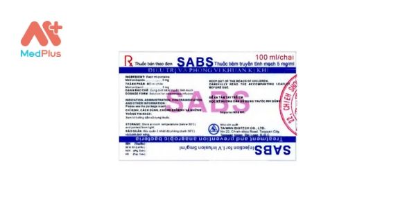 Thuốc SABS Injection for I.V Infusion 5mg/ml: Liều dùng & lưu ý, hướng ...