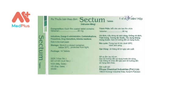 Thuốc Sectum: Liều dùng & lưu ý, hướng dẫn sử dụng, tác dụng phụ ...